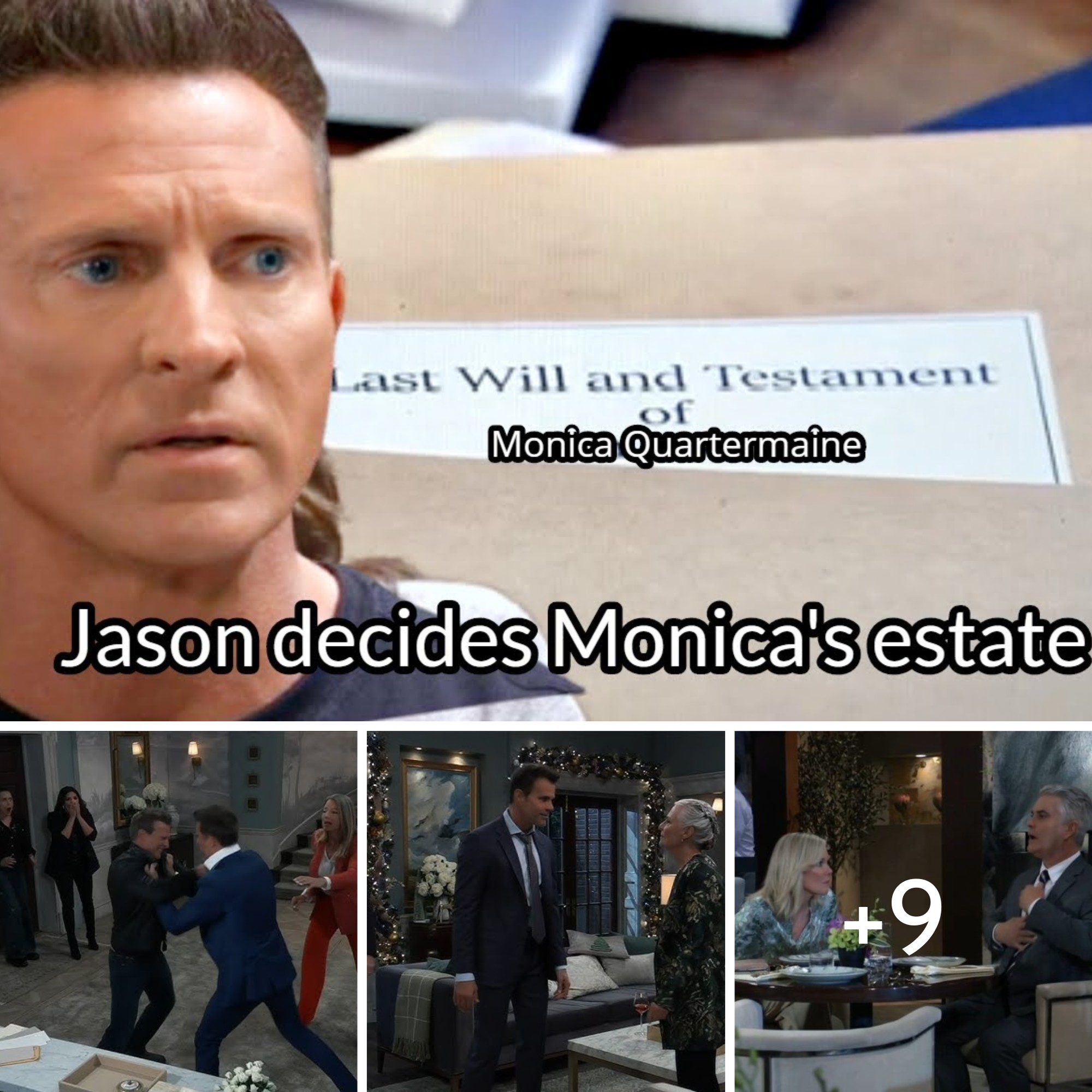 Jason donates all of Monica's assets to the hospital, Drew is angry